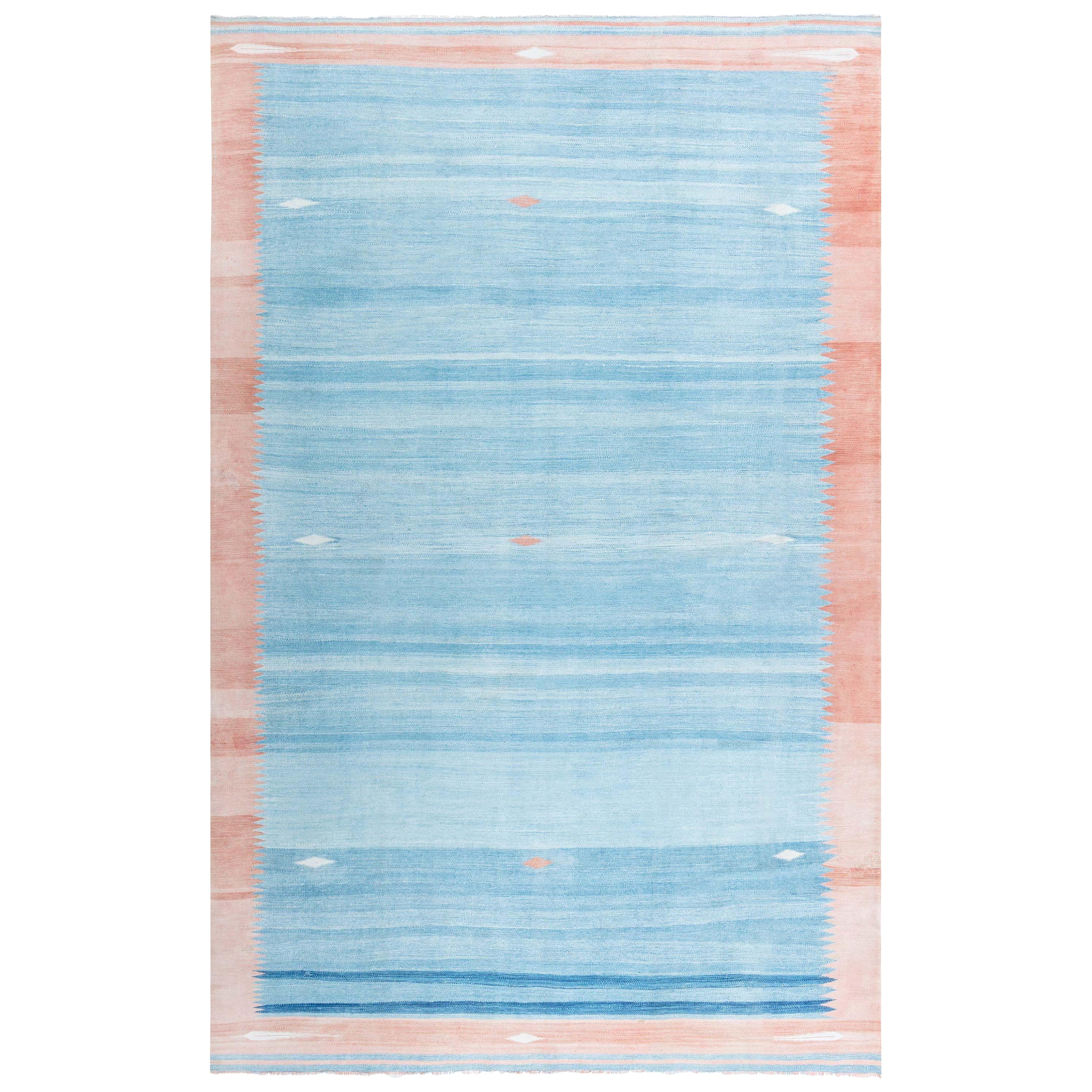 Vintage Indian Dhurrie Rug by Doris Leslie Blau For Sale at 1stDibs