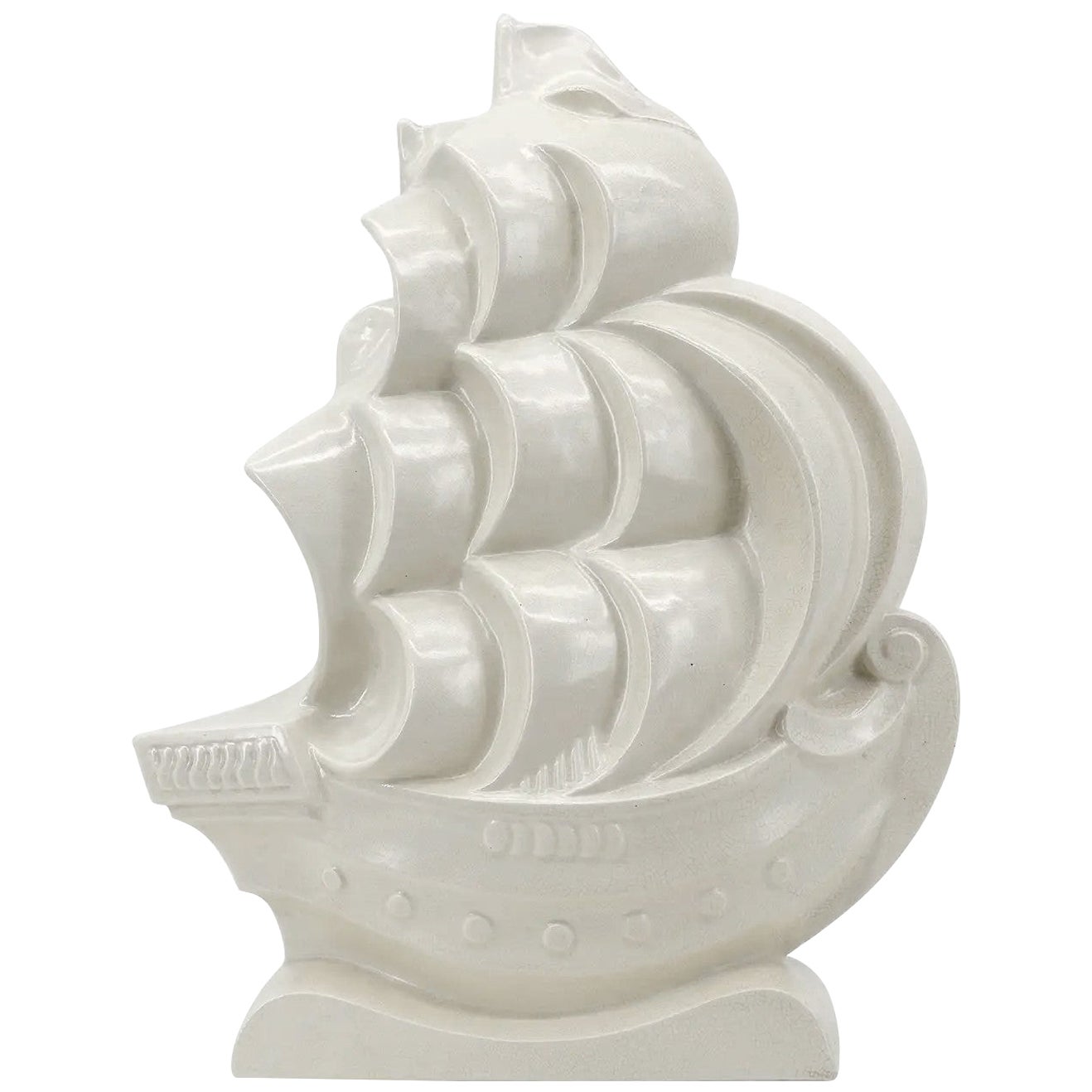 Art Deco Ceramic Fish, French Signed "Lejan" For Sale at 1stDibs