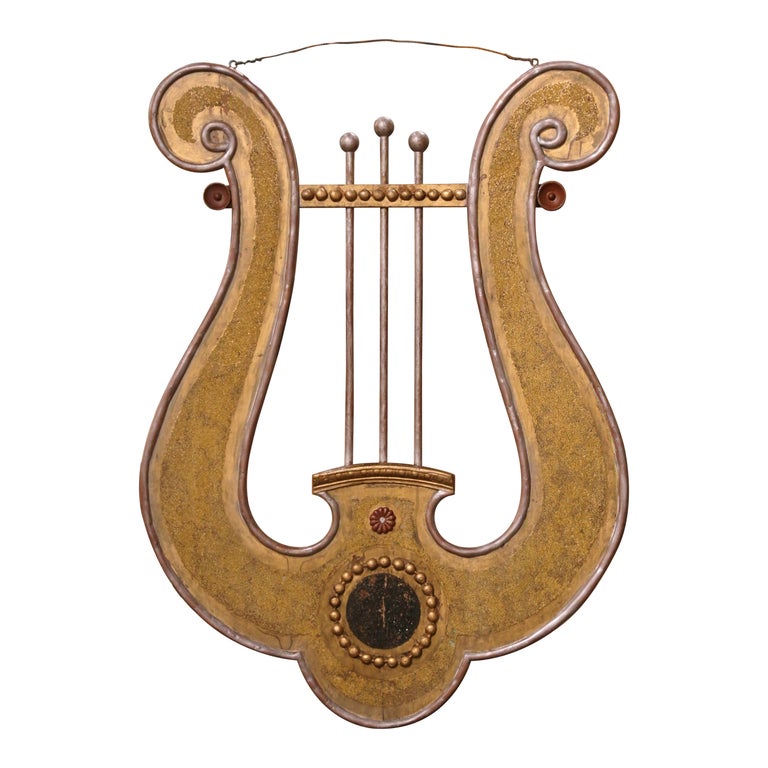 18th Century Italian Carved Giltwood, Silvered and Painted Decorative ...