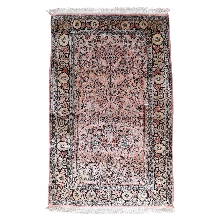 Handmade Vintage Tabriz Style Rug, 1970s, 1c1003 For Sale at 1stDibs