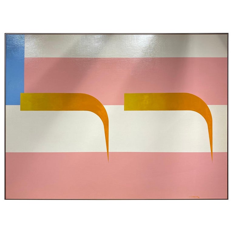 Lyle Braden Abstract Painting, 1983 For Sale at 1stDibs