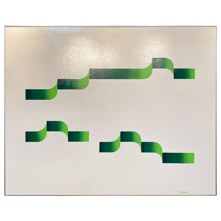 Lyle Braden Abstract Painting, 1983 For Sale at 1stDibs