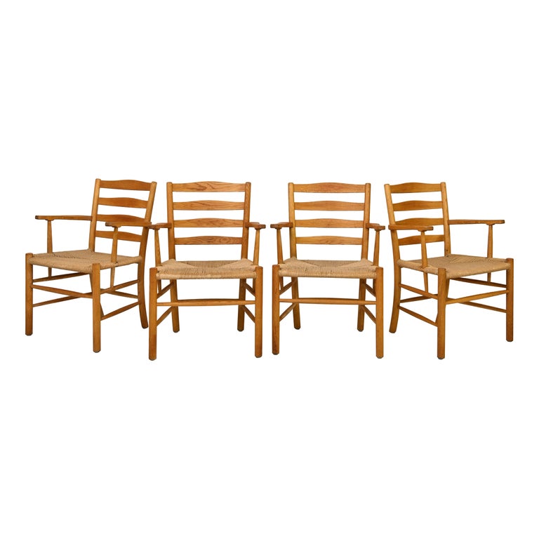 Danish Chairs by Fritz Hansen in Beech For Sale at 1stDibs