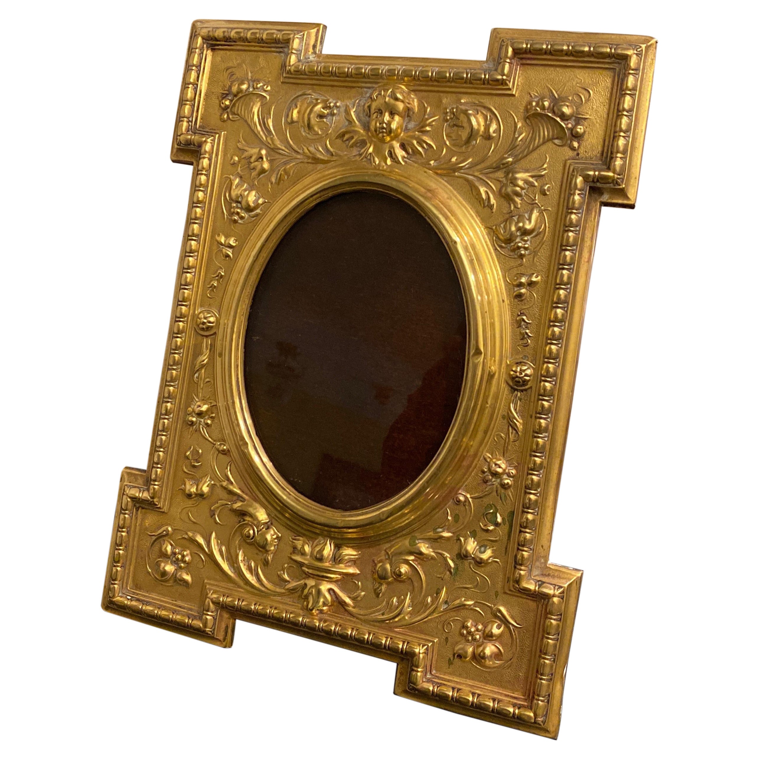 Fancy and Flamboyant Rhinestone Picture Frame For Sale at 1stDibs