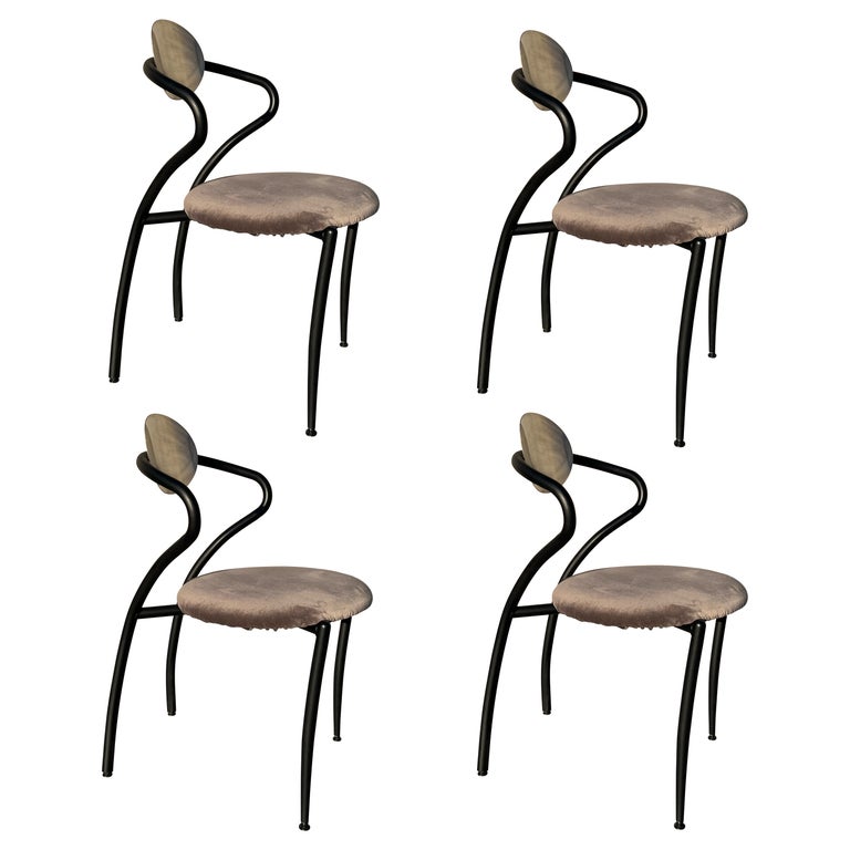 4 Postmodern Cidue Chairs For Sale at 1stDibs