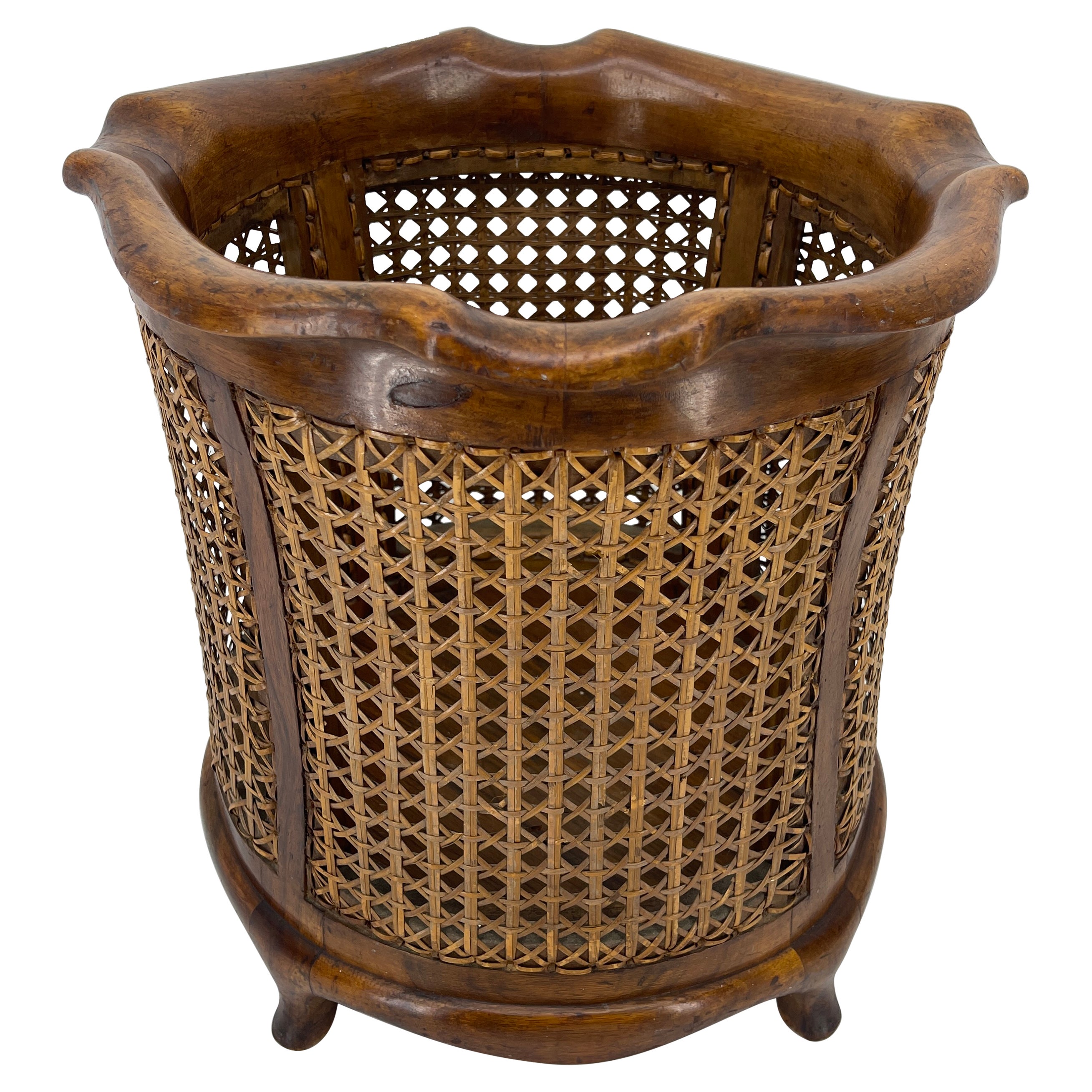 Perforated Steel Waste Basket by Mathieu Mategot at 1stDibs