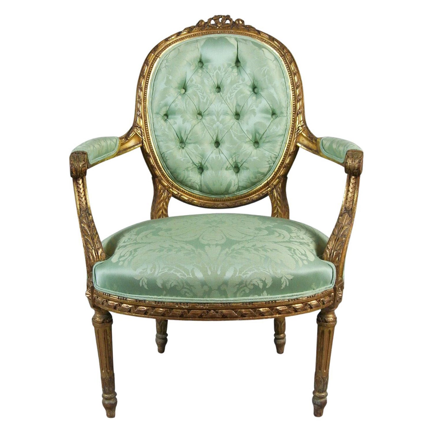 Chippendale Period Giltwood Armchair at 1stDibs