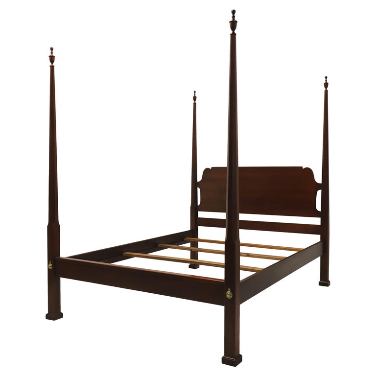 LINK-TAYLOR Solid Heirloom Mahogany Queen Size Pencil Post Bed For Sale ...