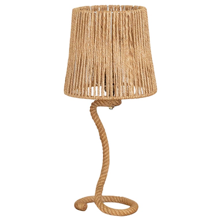 Rope Table Lamp by Audoux-Minet For Sale at 1stDibs