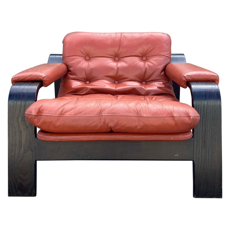 Mid Century Bentwood Lounge Chair in the Style of Gotte Mobler For Sale ...