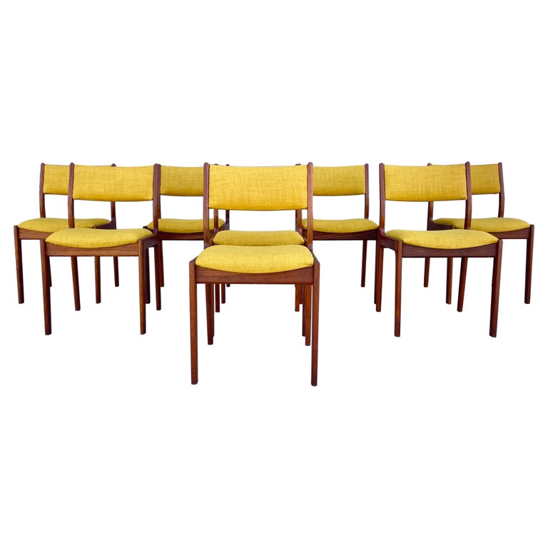 Mid Century Teak Dining Chairs by D-Scan For Sale at 1stDibs
