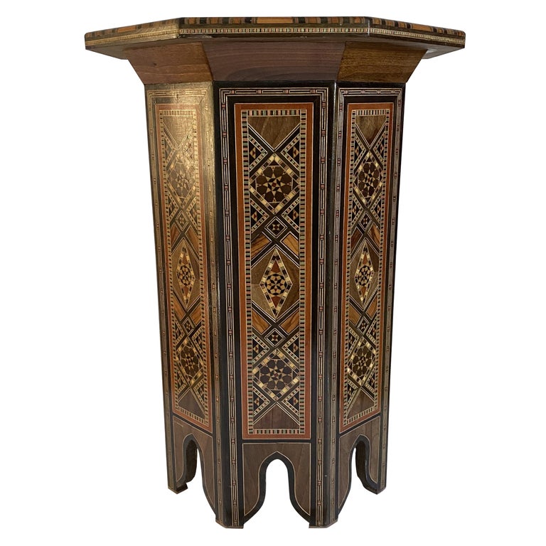 Marquetry Accent Table at 1stDibs