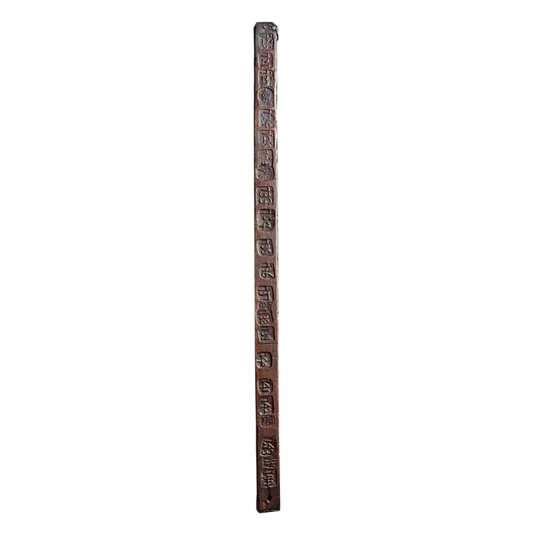 Early 19th Century Measuring Stick For Sale at 1stDibs