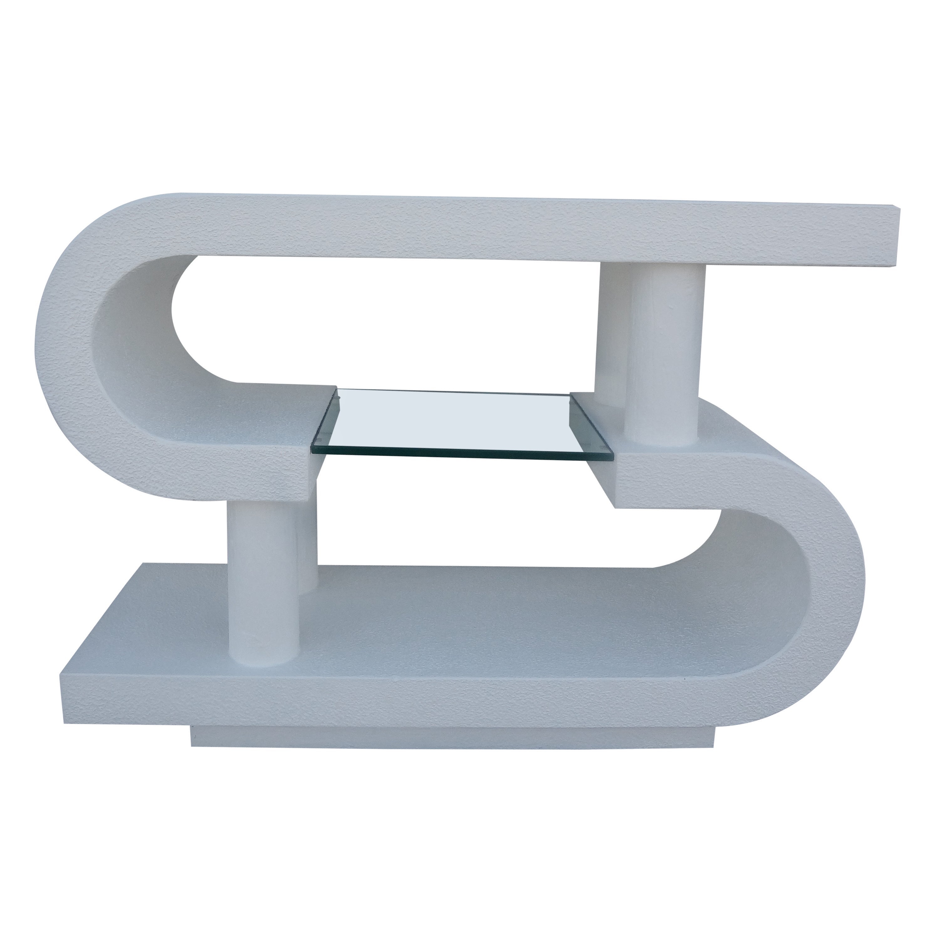 Postmodern Free Standing Console Table For Sale at 1stDibs