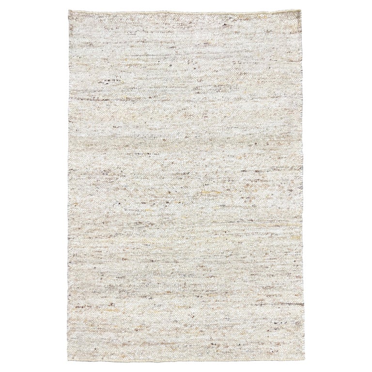 Natural Raw Wool Rug For Sale at 1stDibs