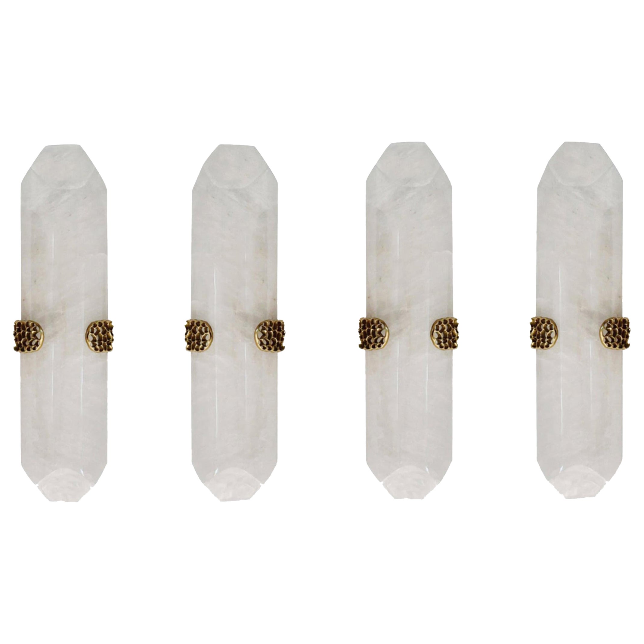 TDW18 Rock Crystal Sconces by Phoenix For Sale at 1stDibs