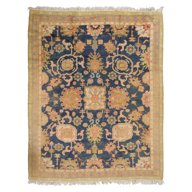 Vintage Turkish Oushak Handmade Oushak Geometric Overall Rug Handmade ...