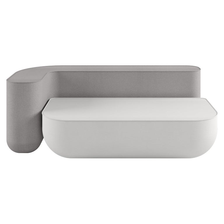 Alias 25C Okome Angular Two Seater Sofa in Hero Upholstery by Nendo For Sale at 1stDibs