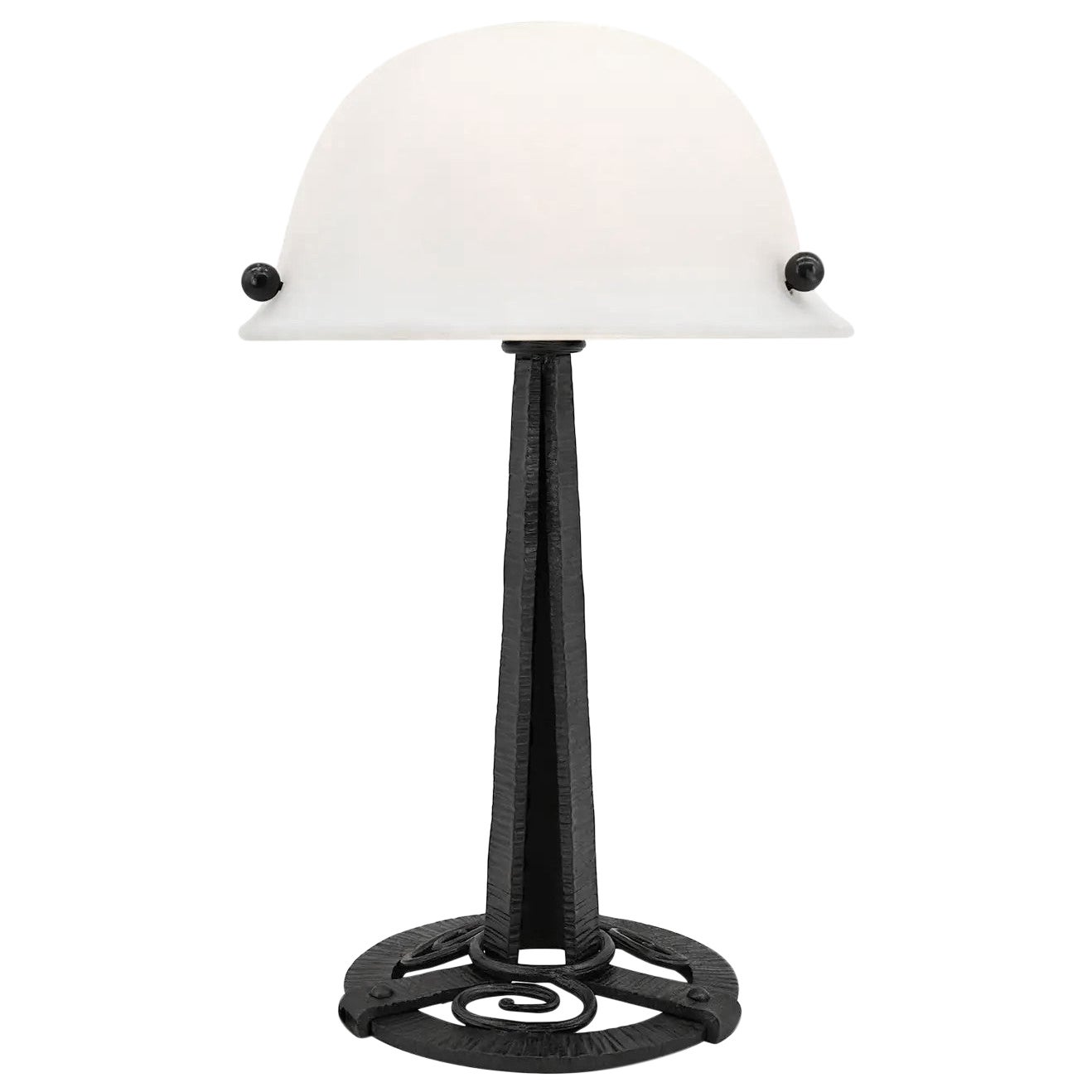 Bellova Glass Art Deco Table Lamp, circa 1925, Czechoslovakia For Sale ...