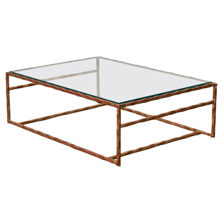 Big Metal Coffee Table For Sale at 1stDibs