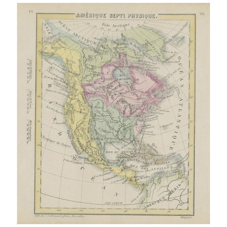 Small Map of the United States For Sale at 1stDibs