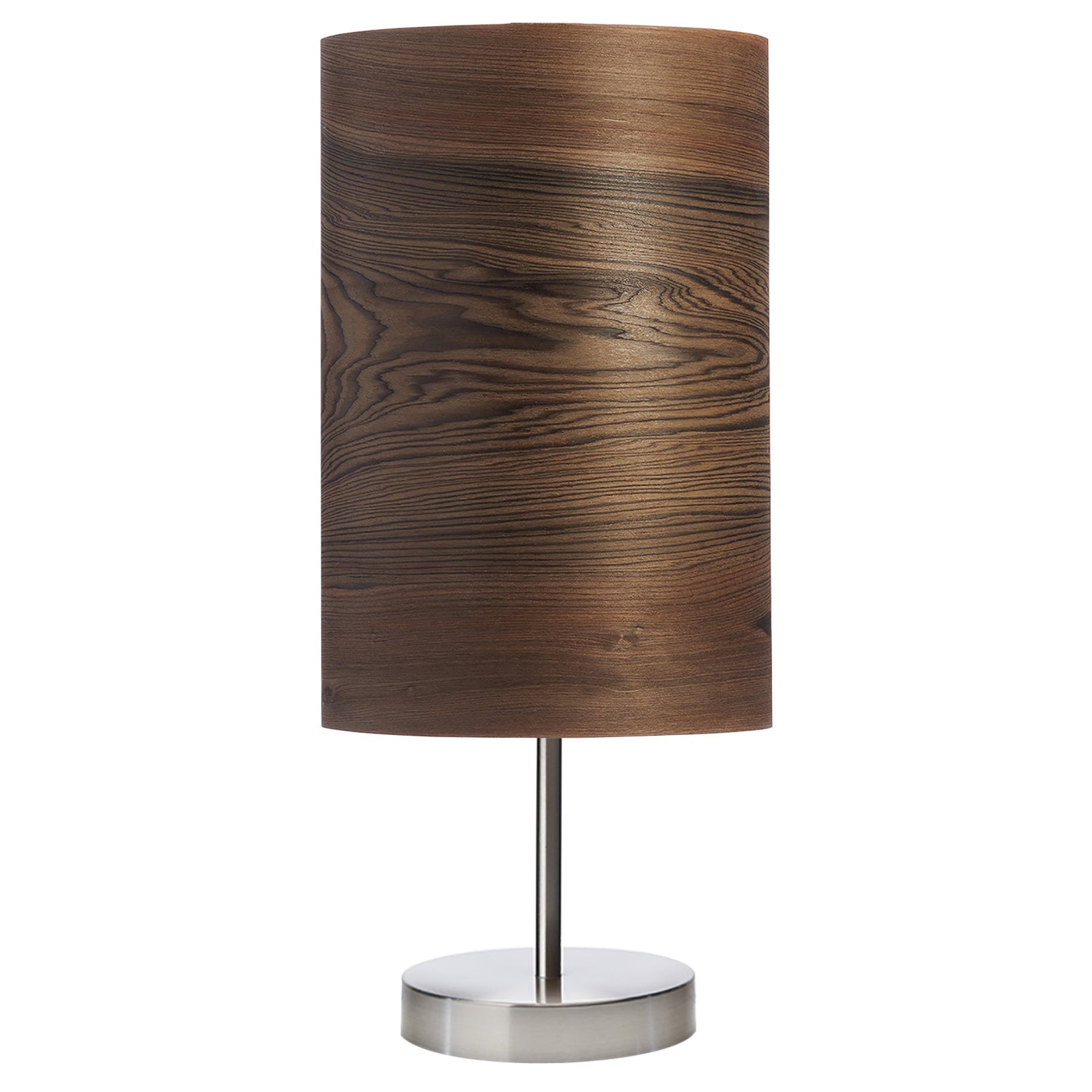 Francoise See Large Brushed Steel Lamp For Sale at 1stDibs
