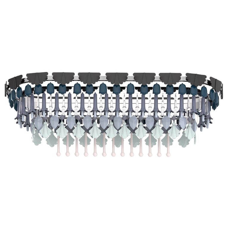 Seasons Oval Chandelier, Winter For Sale at 1stDibs