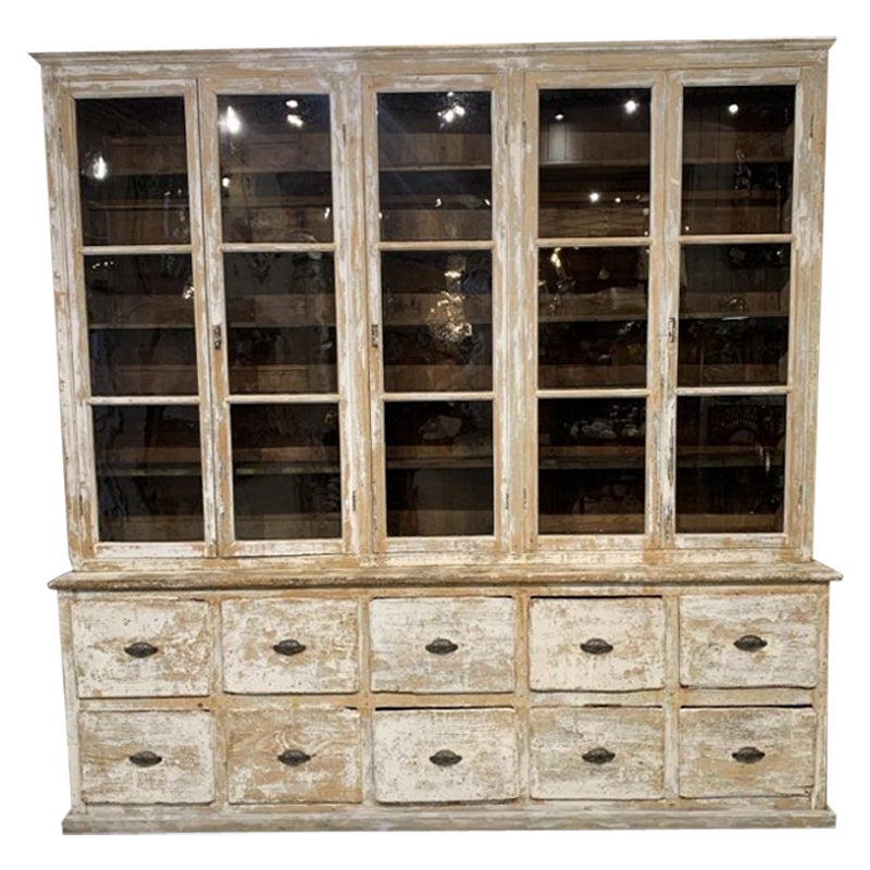 Magnificent Antique 2-Part Display Cabinet/Tallboy, France at 1stDibs