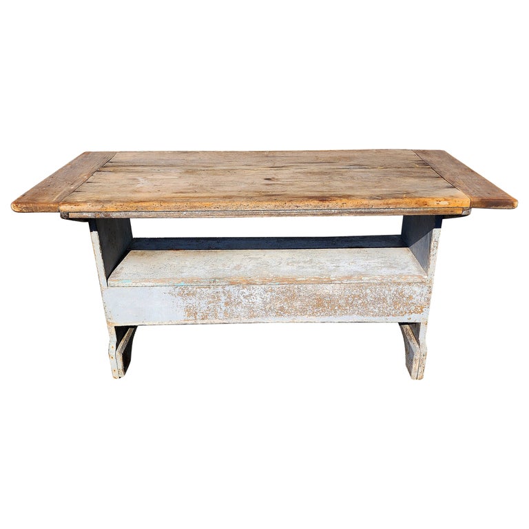 19th Century American Hutch Table, Hudson Valley For Sale at 1stDibs