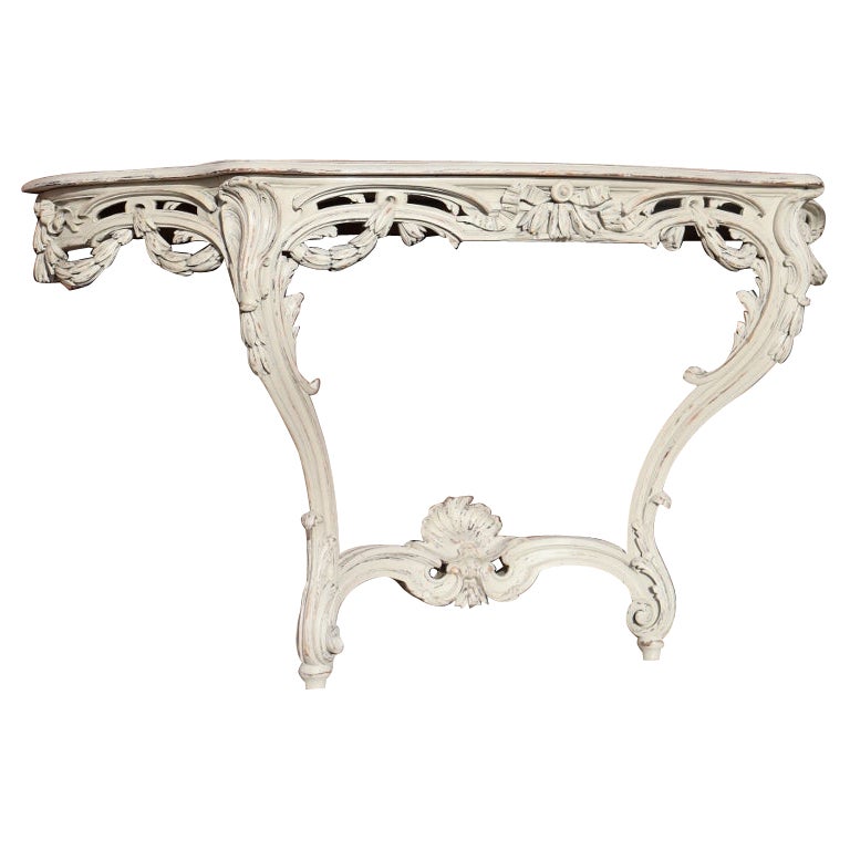Transition Style Console Rechampi Nineteenth For Sale at 1stDibs