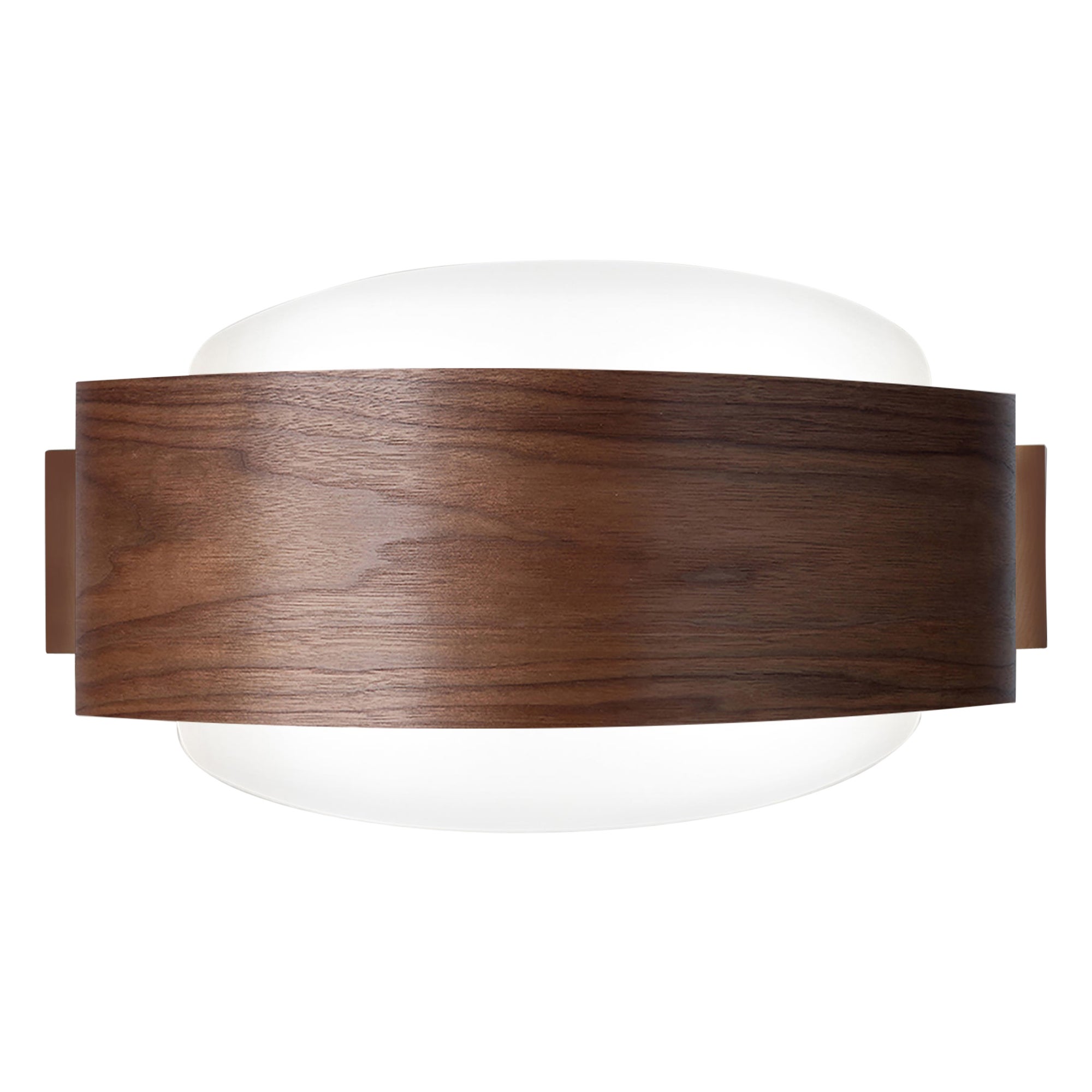 HALO Mid-Century Modern Limited-Edition Walnut Sconce For Sale at 1stDibs
