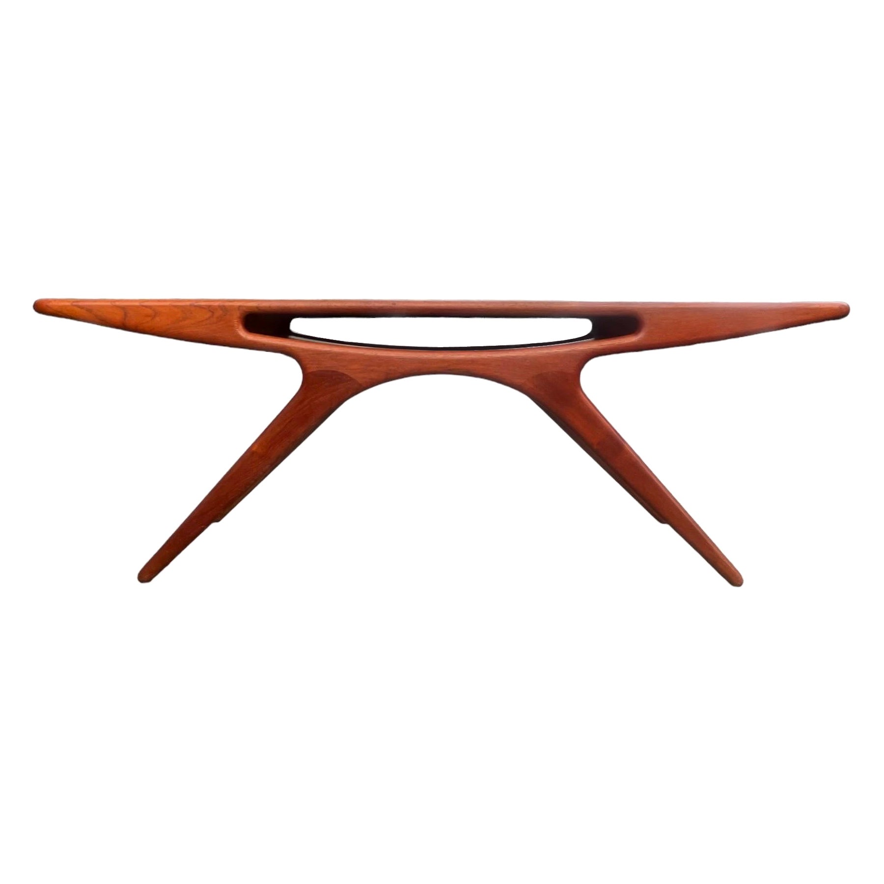 Johannes Andersen “Smile” Teak Coffee Table at 1stDibs