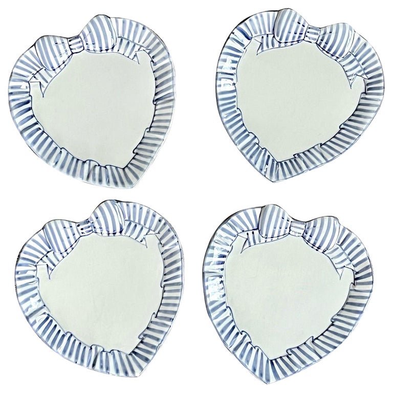 Vintage 1990, Heart-Shaped Plates from the Haldon Group For Sale at 1stDibs