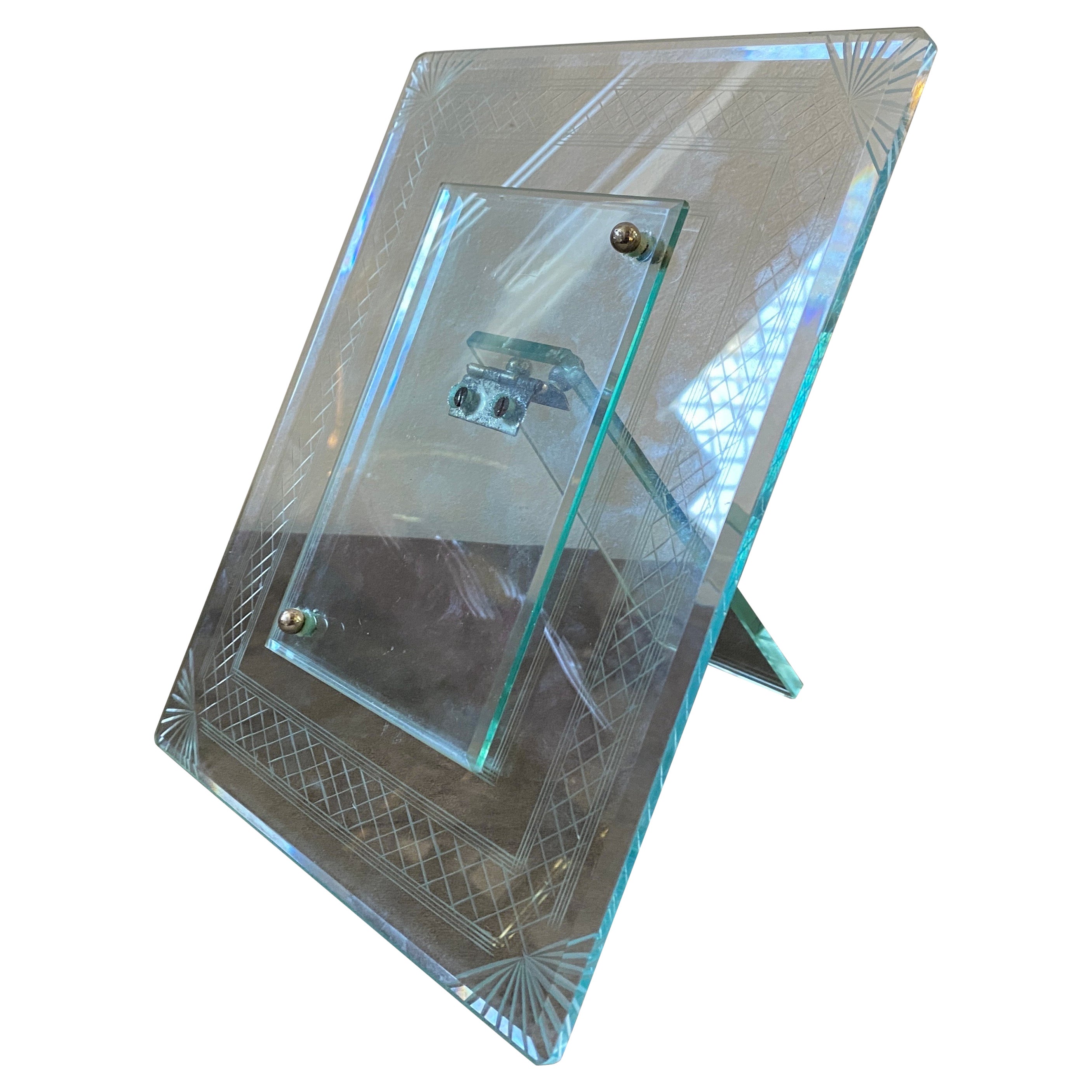 1950s Mid-Century Modern Mirrored Glass Picture Frame by Fontana Arte ...