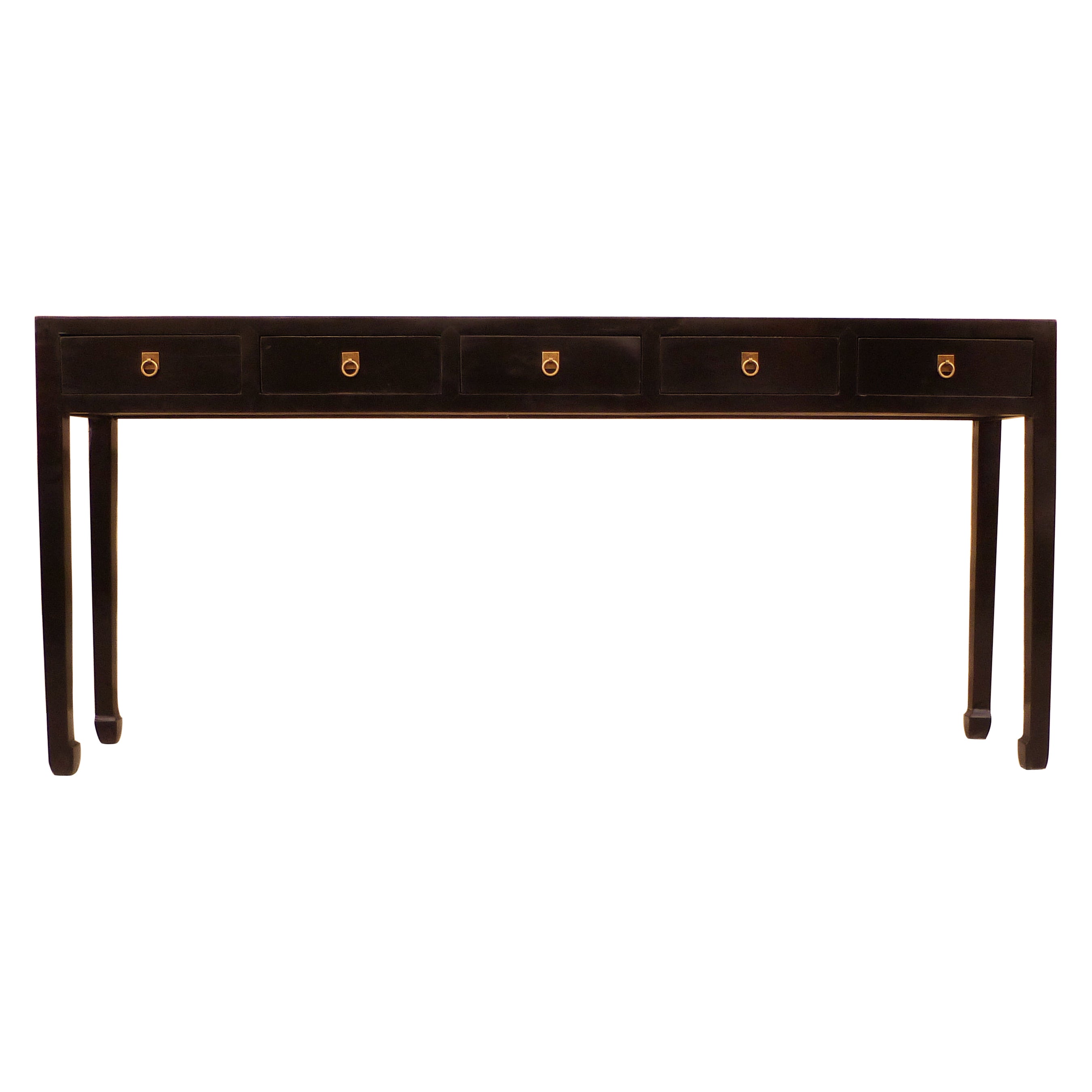 White Lacquer Geometric Console Table at 1stDibs