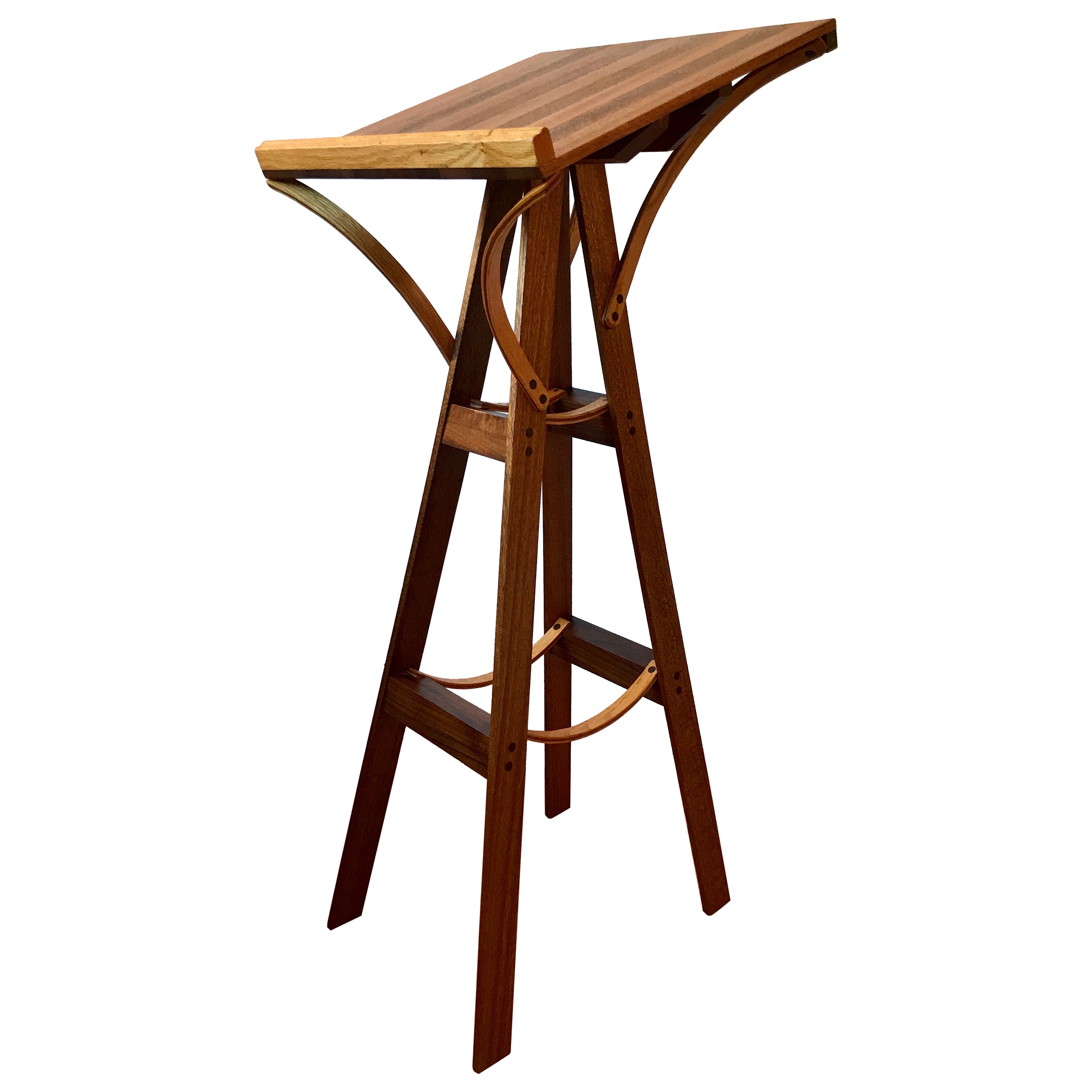 Handcrafted Mixed Woods Lectern Podium at 1stDibs