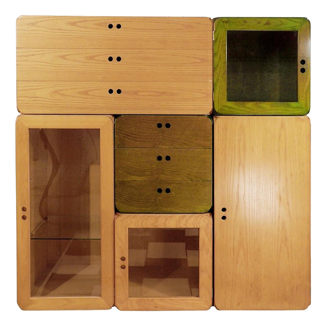 Rare One-Off 1980's Aluminium Manfrotto Modular Shelf System Wall Unit ...