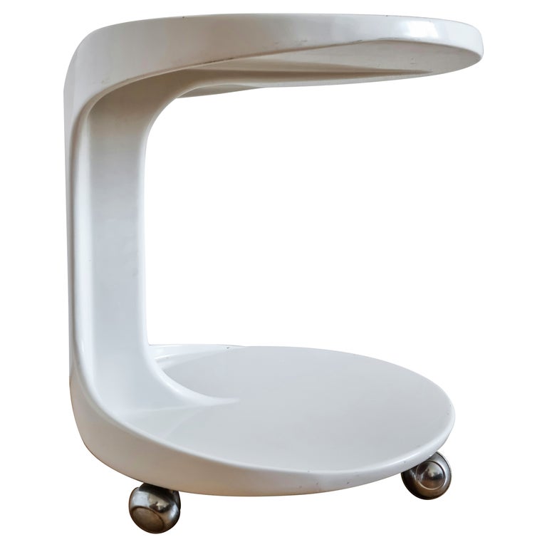 Midcentury Rare Side or Serving Table, Space Age Style, Italy, 1970s ...