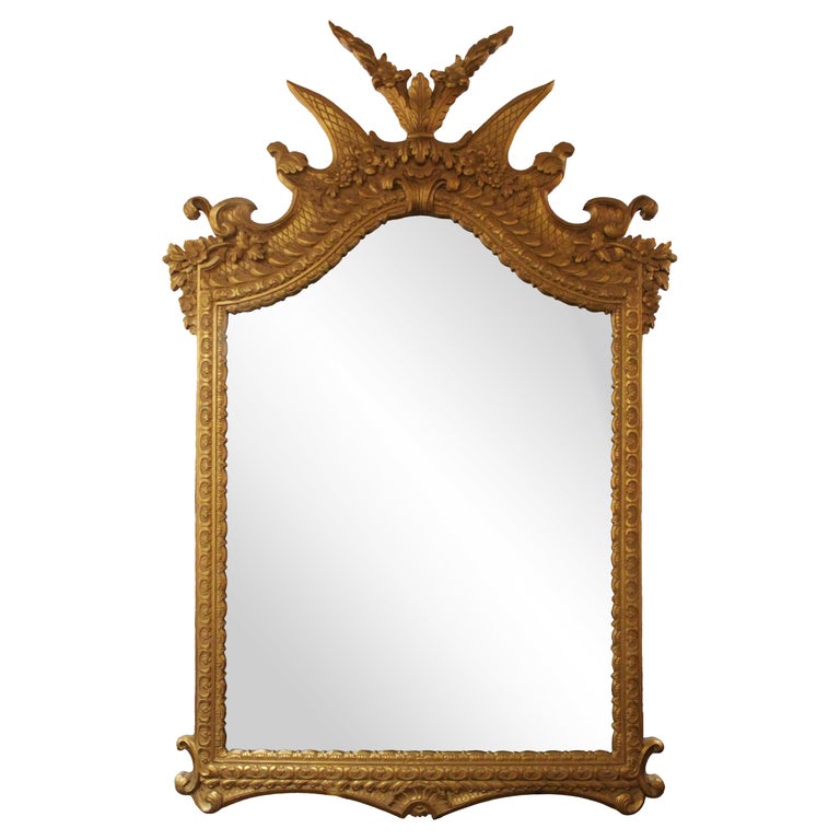 Rococo Revivalist Frame Gold Metal Leaf For Sale at 1stDibs