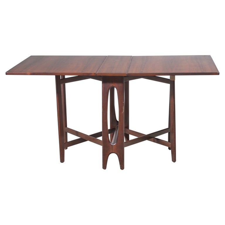 Bendt Winge Drop-Leaf Gateleg Table, Norway, 1950s For Sale at 1stDibs
