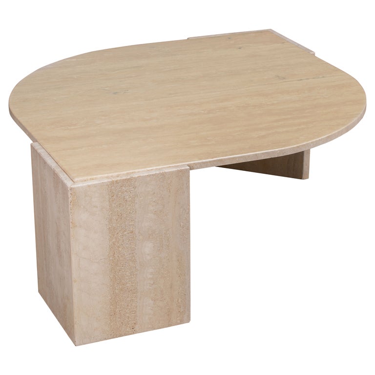Italian Design Travertine Coffee Table, 1970 For Sale at 1stDibs