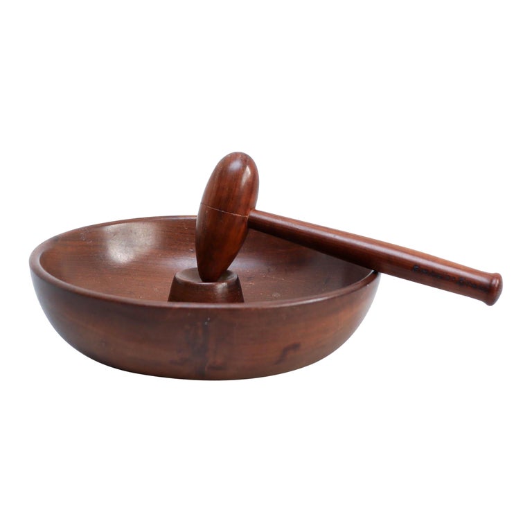Embuia Brazil Mi- Century Modern Wood Nutcracker For Sale at 1stDibs
