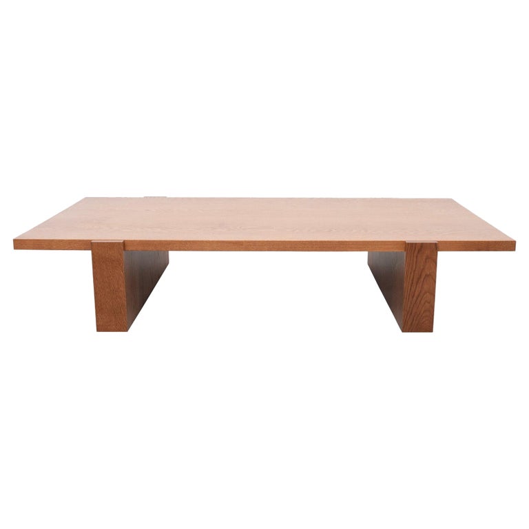 Dada Est. Contemporary Solid Oak Low Table For Sale at 1stDibs