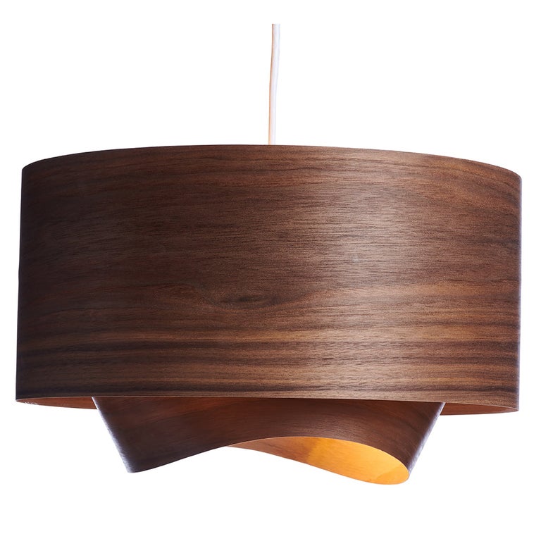 Organic Modern Limited-Edition Walnut Chandelier Pendant For Sale at ...