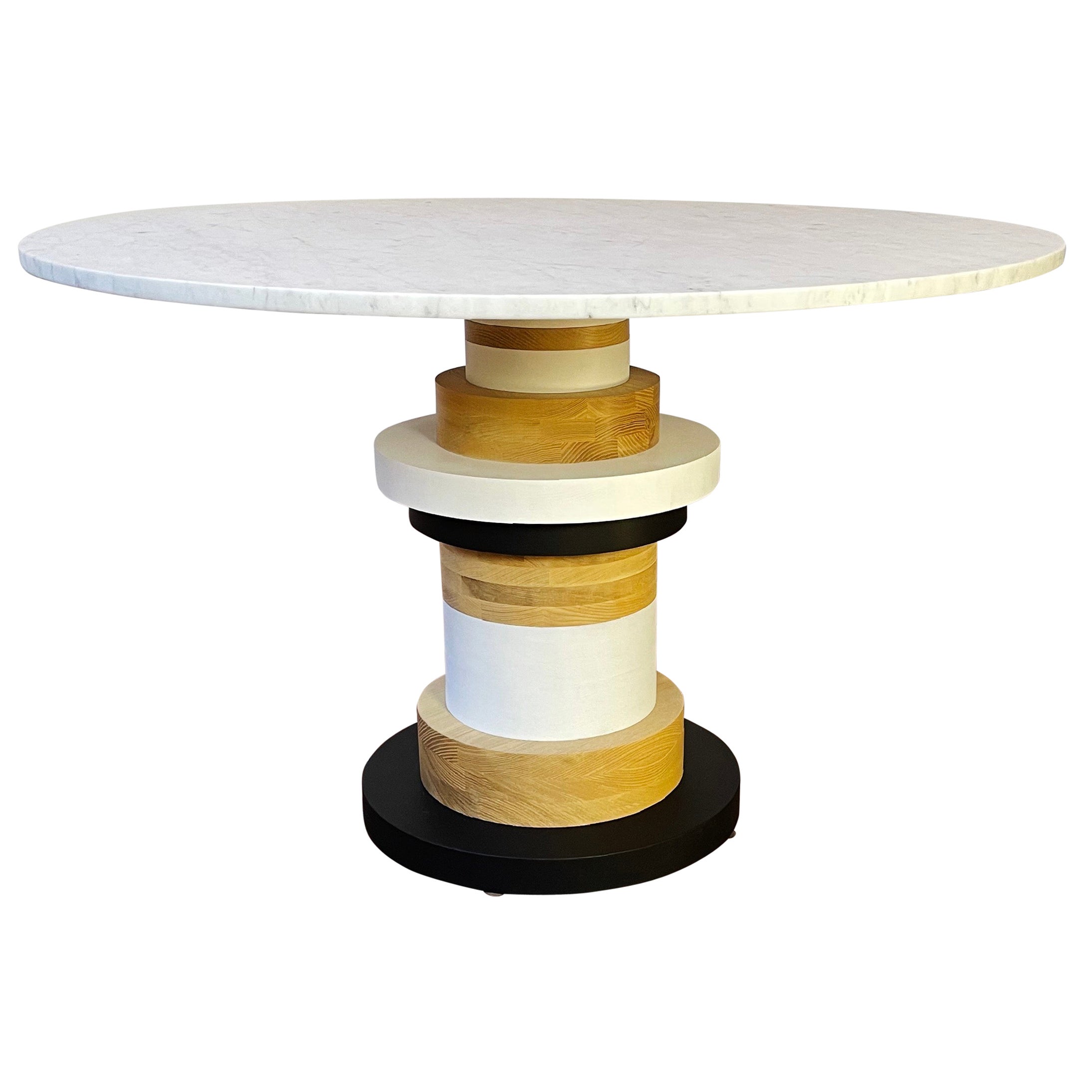 Half Moon Dining Table, Marble and Brass, by Lara Bohinc, In Stock For ...