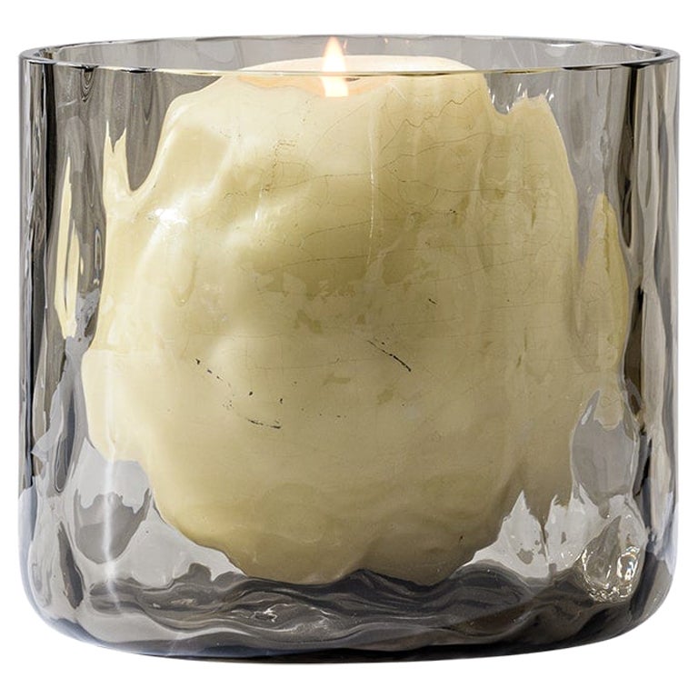 21st Century Night in Venice Glass Candleholder in Grey by Venini For ...