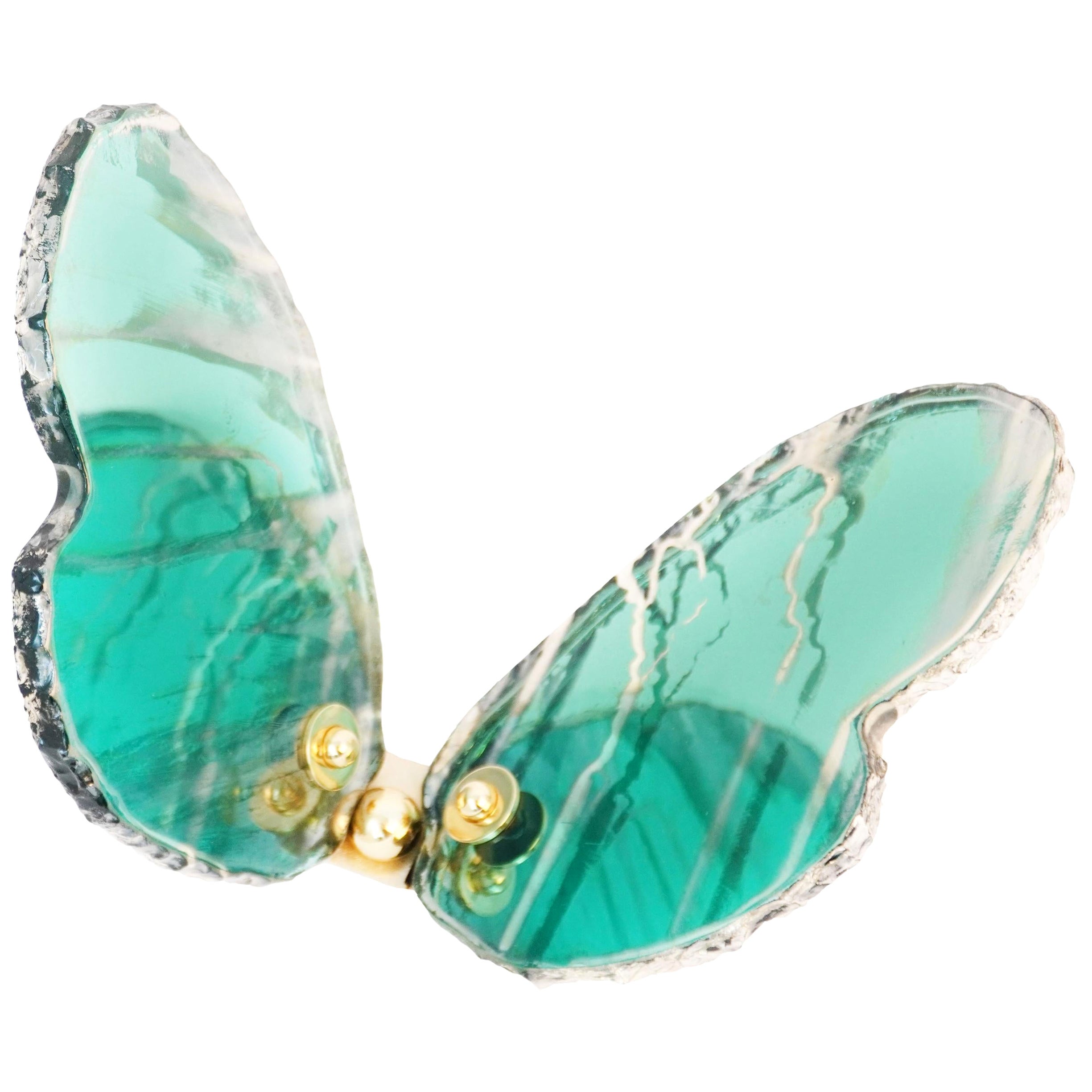Stained Glass Butterfly, manner of Tiffany at 1stDibs