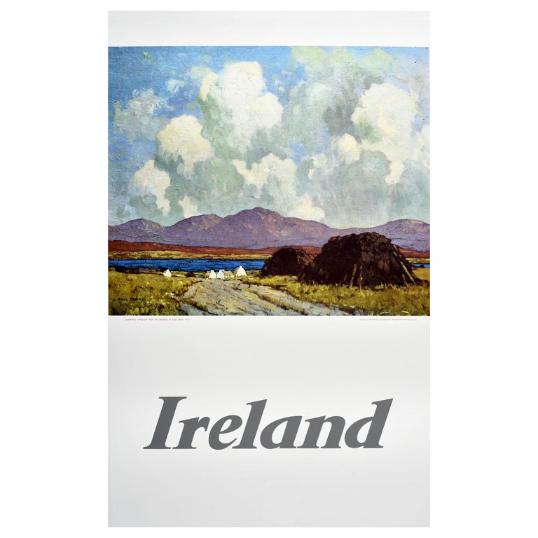Original Vintage Travel Poster Ireland Connemara County Galway Paul ...
