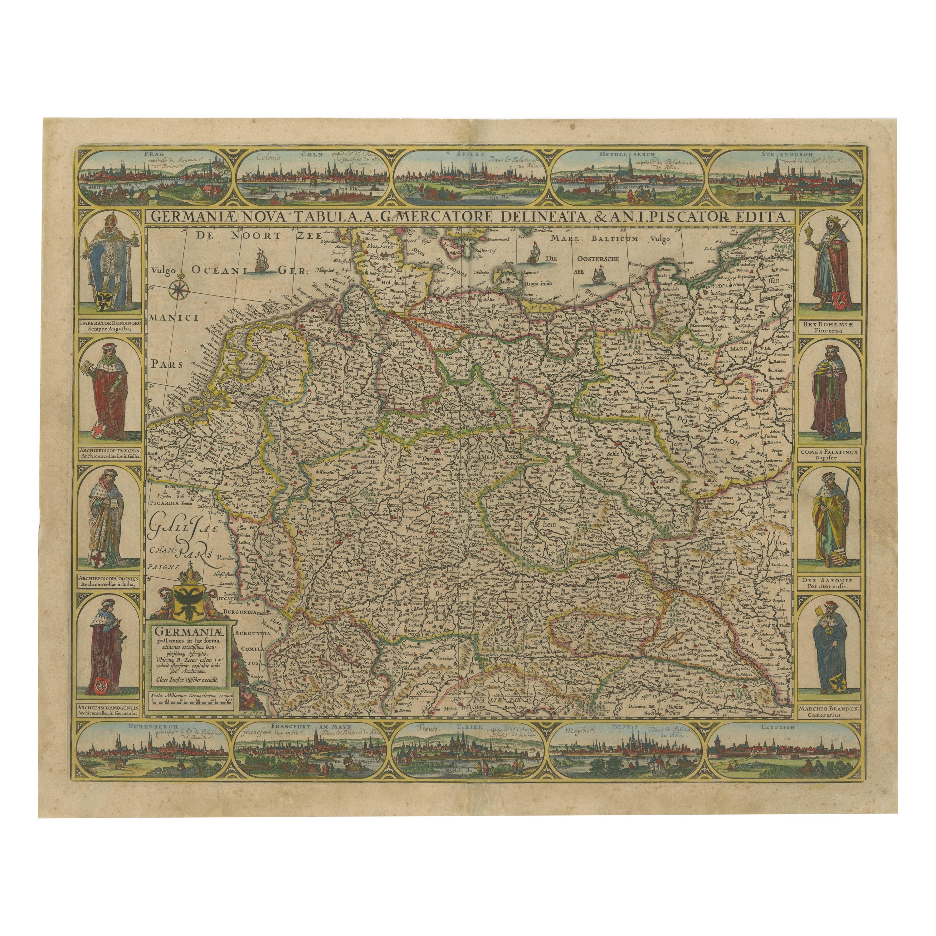 Antique Map and View of the City of Rome by Mallet, 'circa 1683' at 1stDibs