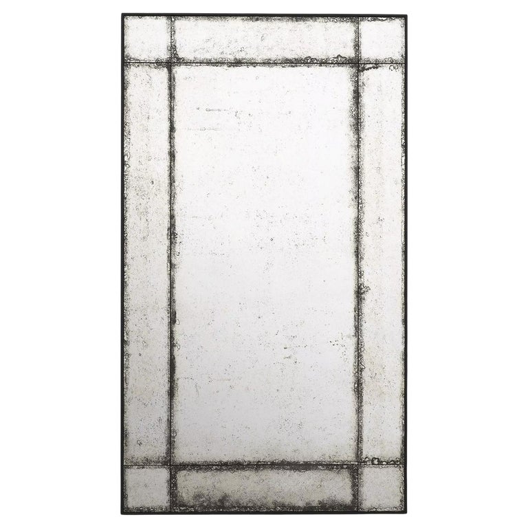 Mc Arthur Rectangular Aged Mirror For Sale at 1stDibs